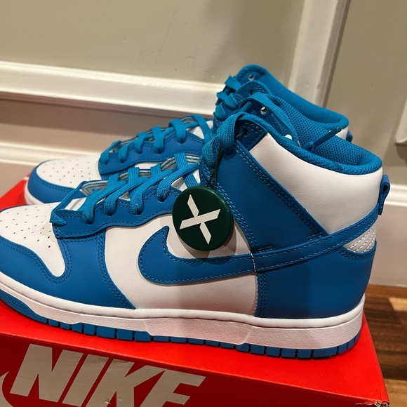 Nike | Shoes | Authentic Laser Blue Nike Dunk Hi Retro | Poshmark